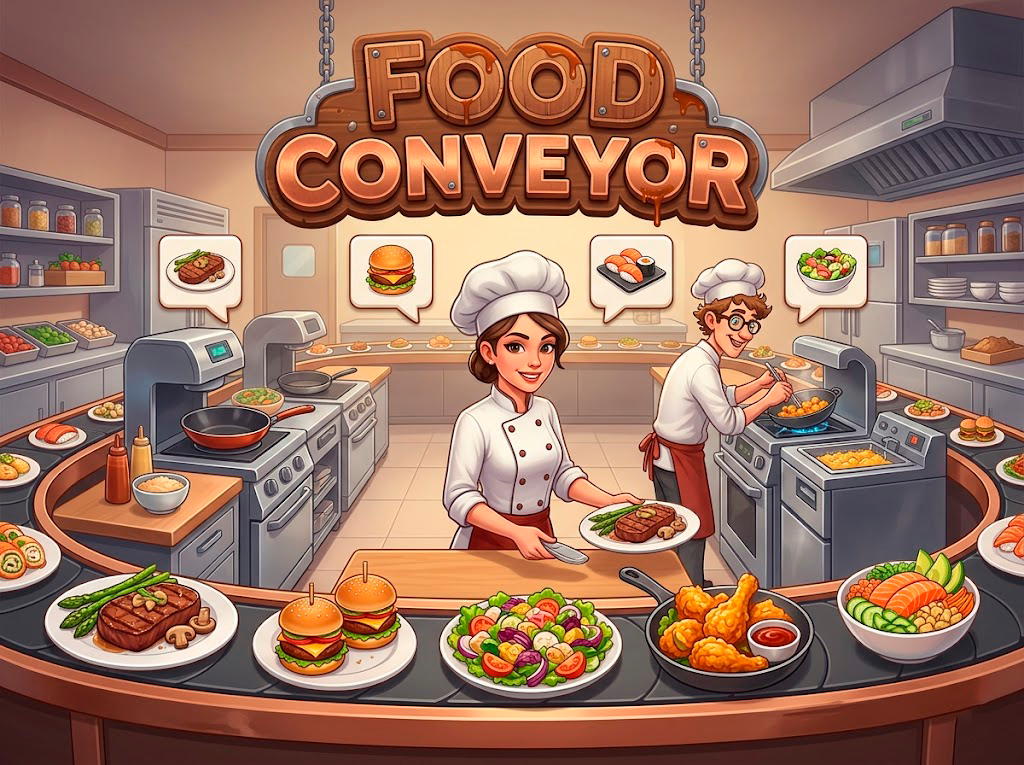 Food Conveyor 🕹️ Hraj online na SGameS