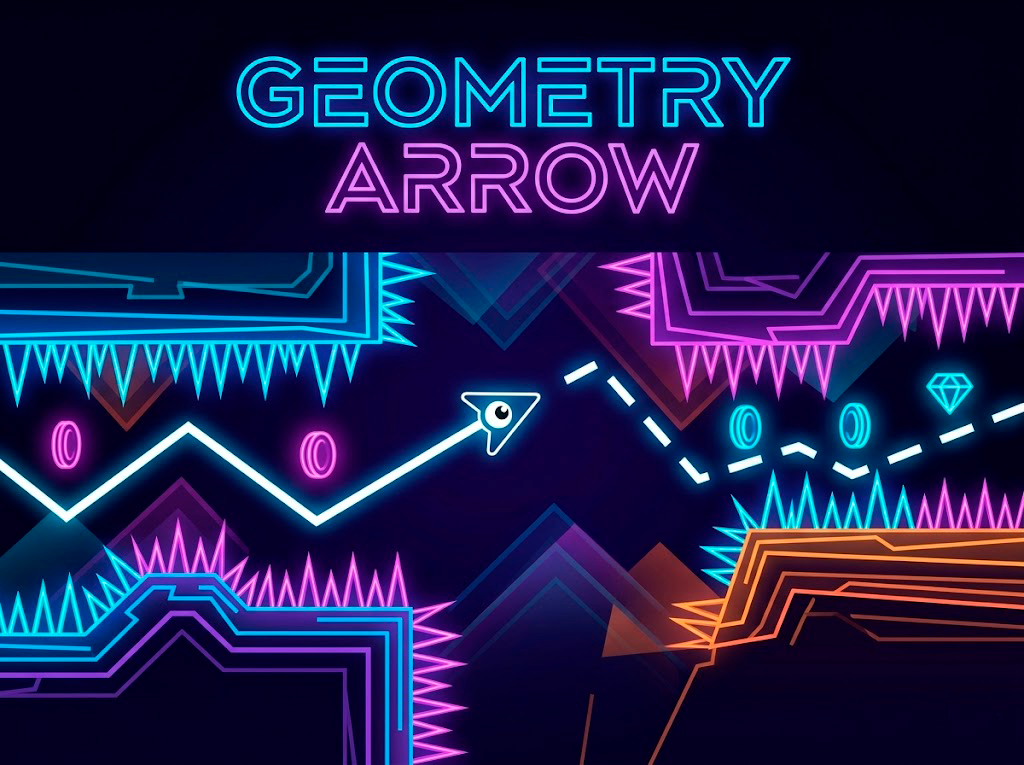 Geometry Arrow 🕹️ Hraj online na SGameS